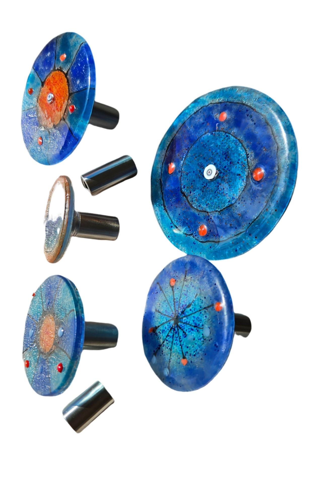 Legacy Judaica. C842 Wall Art Glass Set of 5 assorted